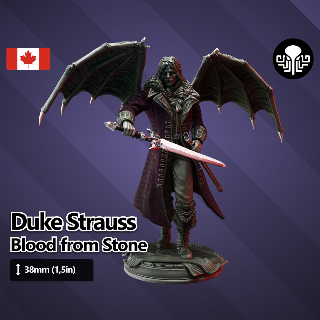 Vampire Duke Collection : Blood From Stone 32mm Scale Dnd Unpainted ...