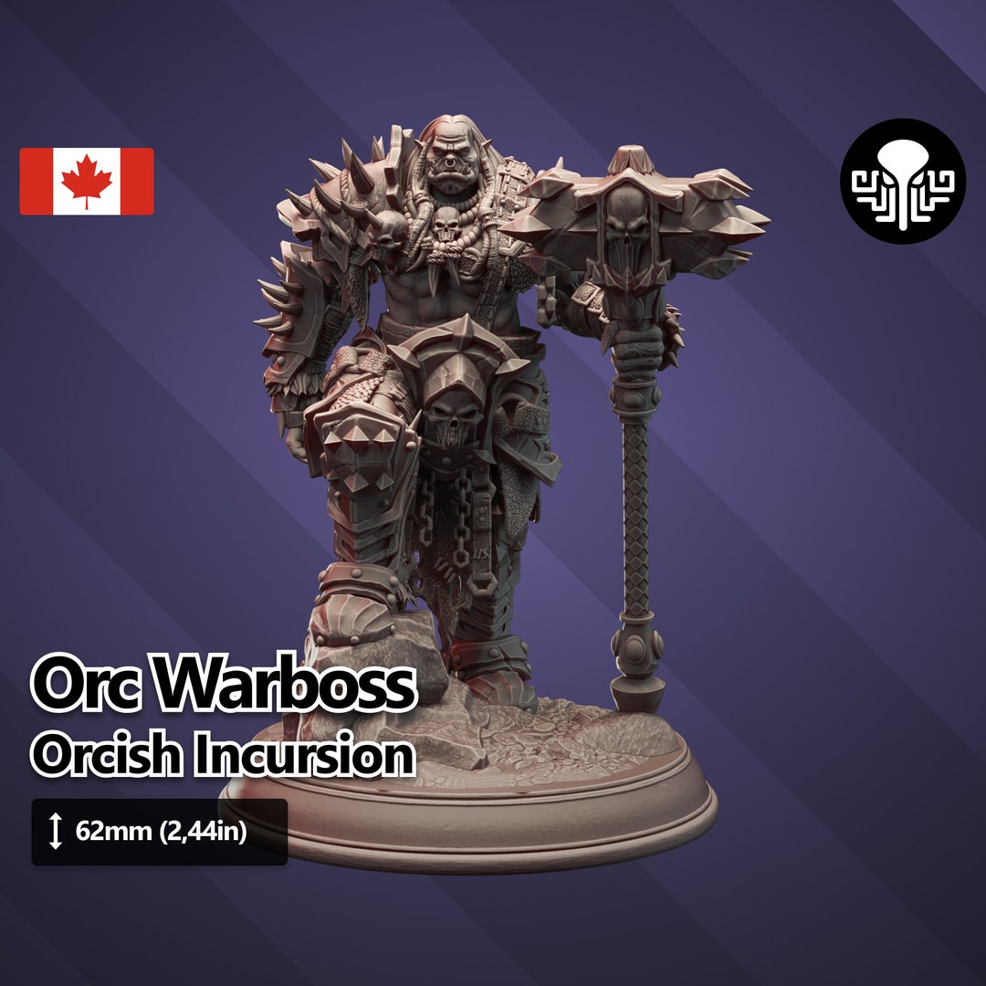 Orc Chieftain Gazza the Arrowproof Collection : Orcish Incursion 32mm ...
