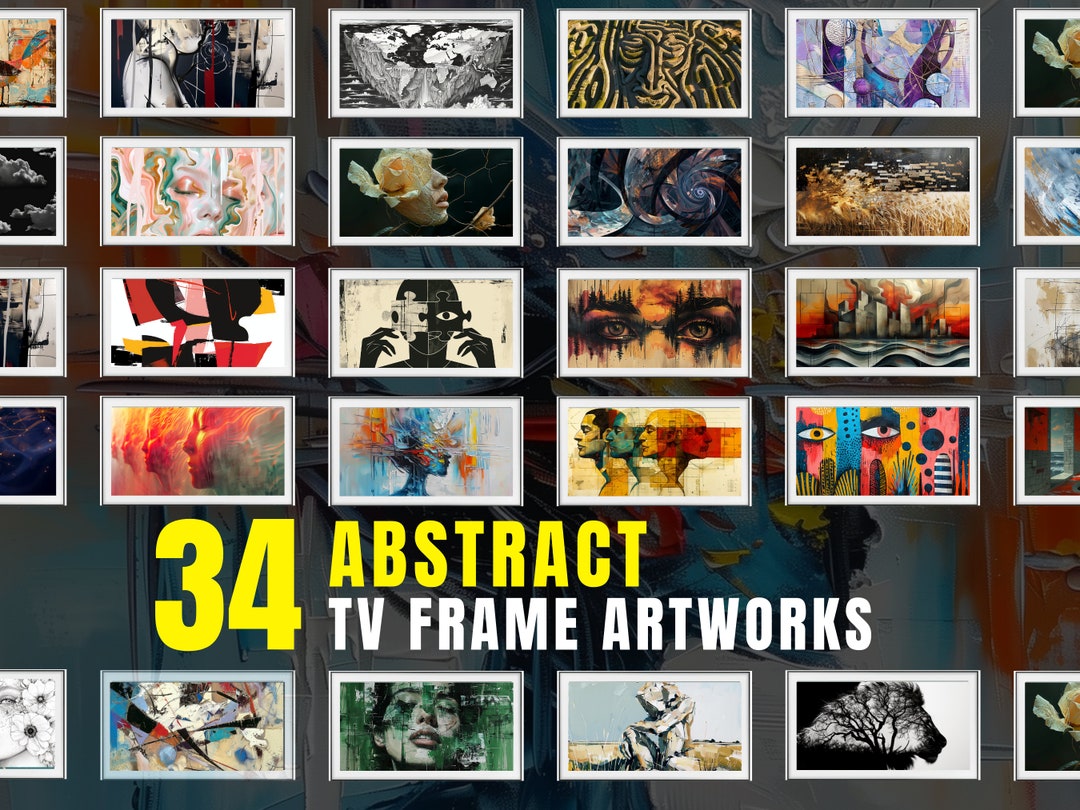 SAMSUNG Frame TV - ABSTRACT Art Bundle - Etsy