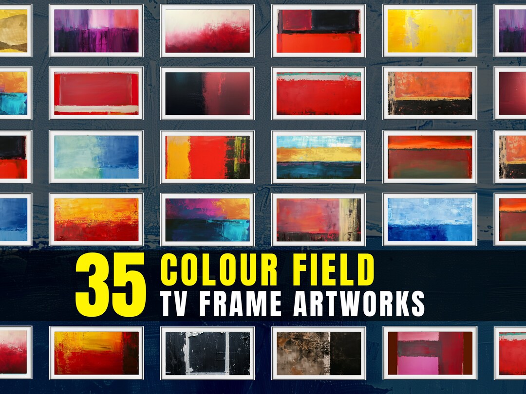Samsung TV Frame Artwork - Color Field Bundle - Etsy