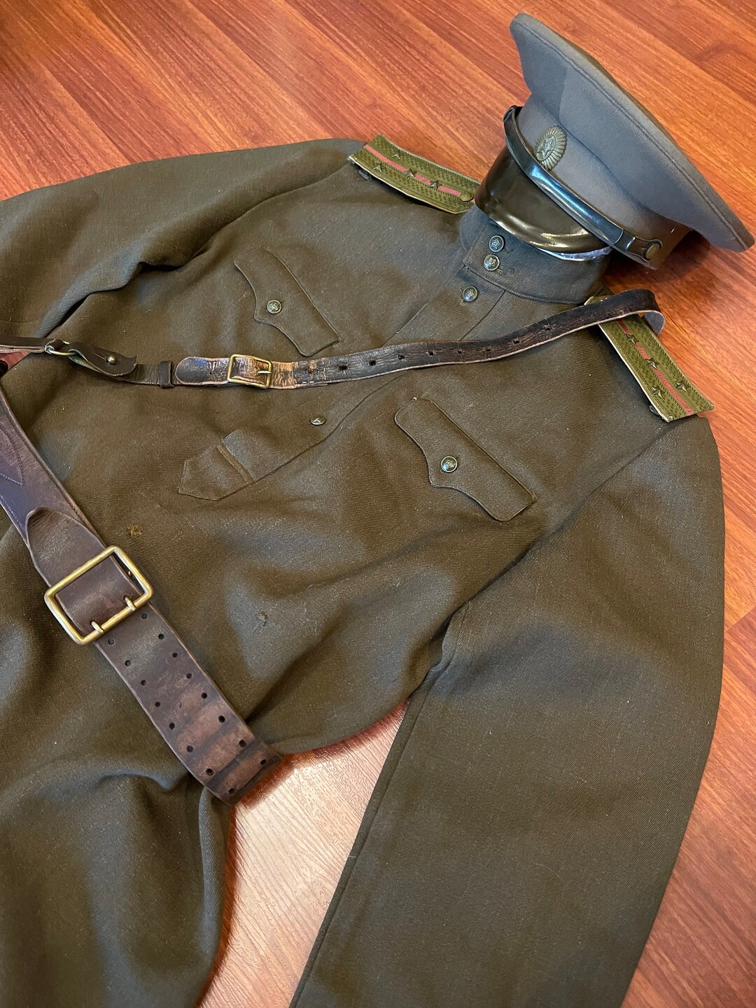 Soviet FULL SET Gimnasterka Officer Uniform Captain of Army USSR ...