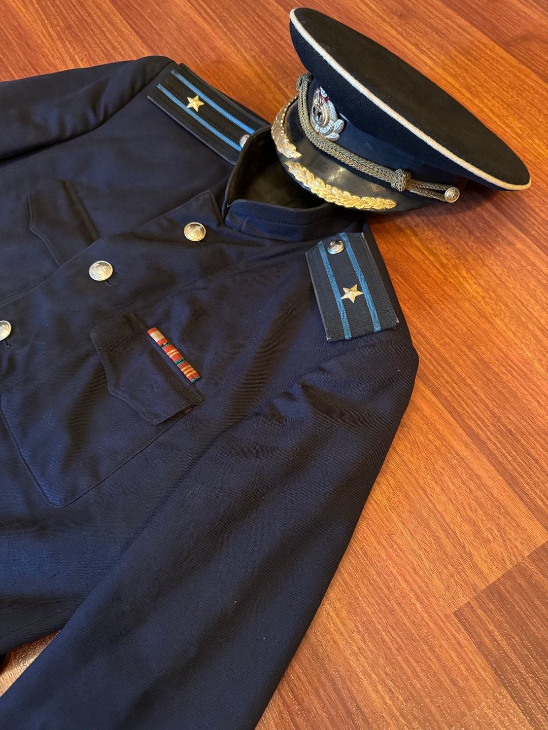 Soviet Military stand Collar Full Set Uniform Major Aviation Navy Ussr ...