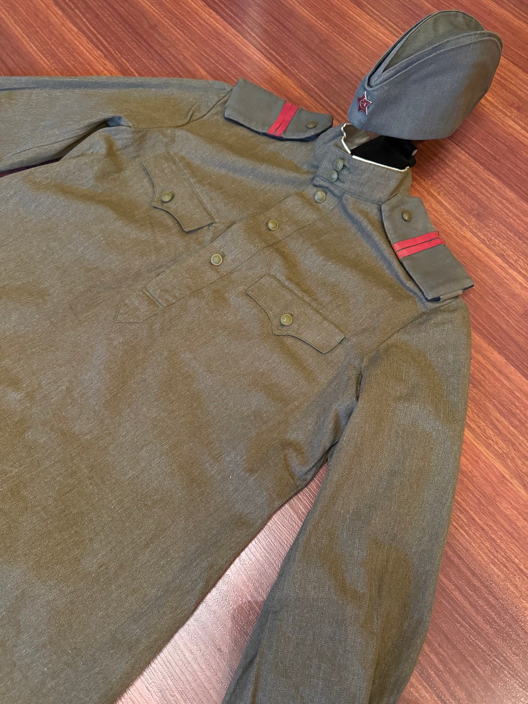 Soviet Fullset Gimnasterka Uniform Lance Sergeant of Army USSR Original ...