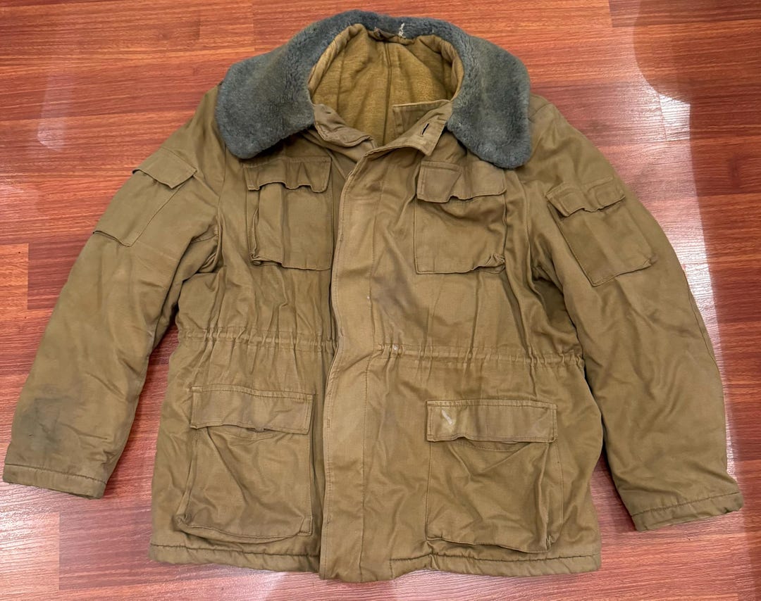 Military Soviet Winter Jacket Afghanka Ussr Original Size 52 Used - Etsy
