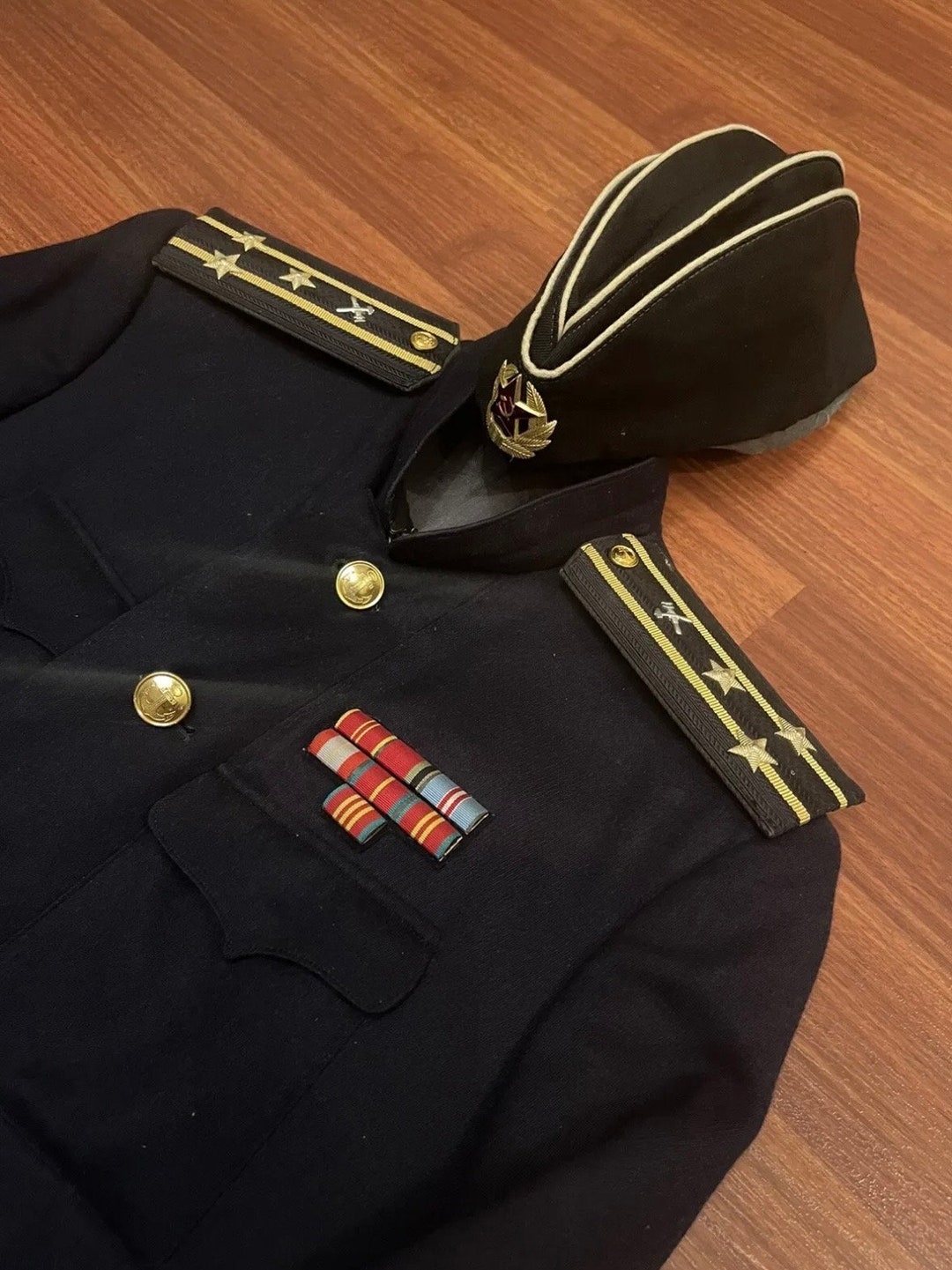 Soviet Uniform Military Captain of the 1 Rank Navy Ussr watchman ...