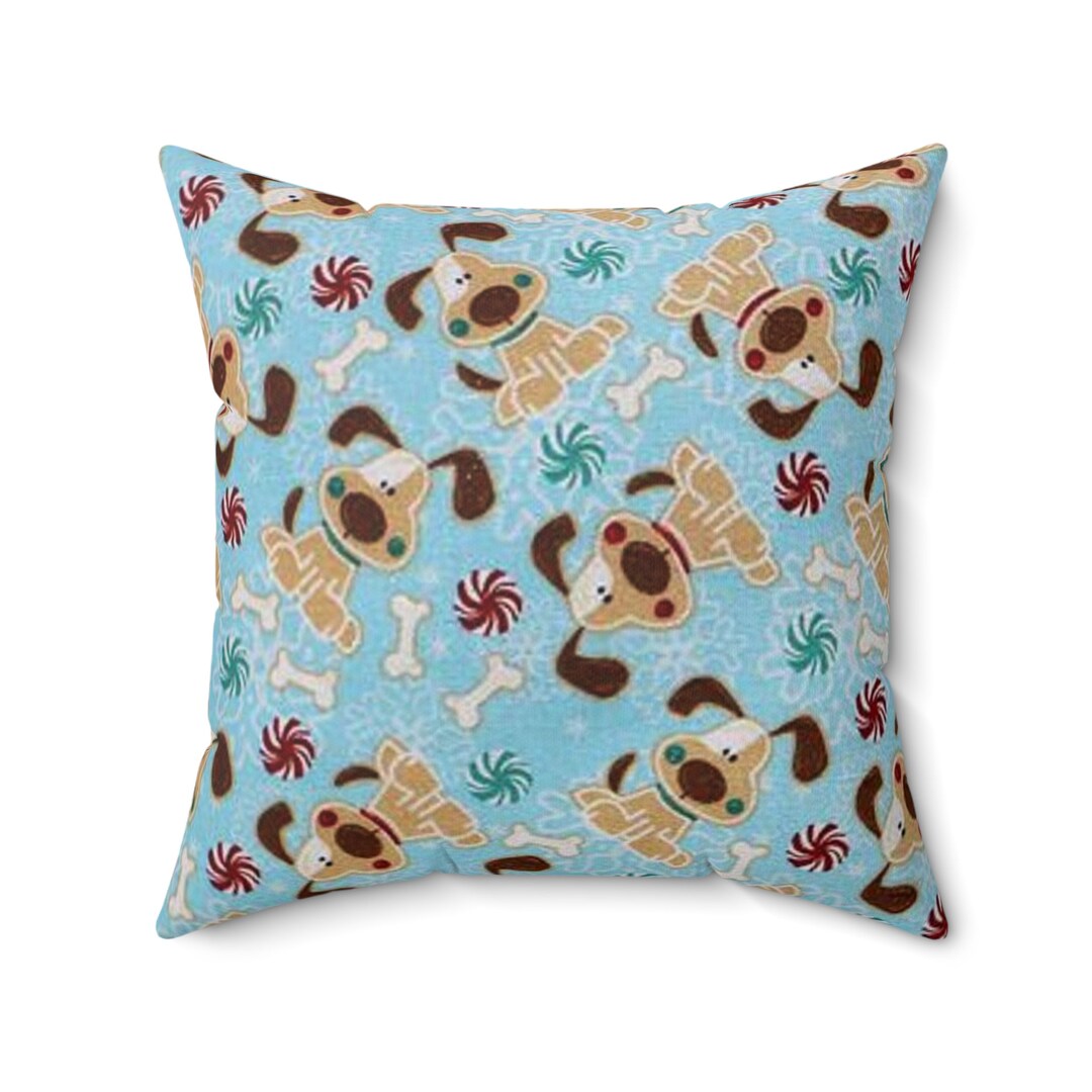 I Woof You Christmas Spun Polyester Square Pillow - Etsy