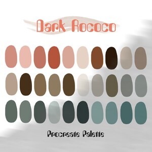 Rococo Procreate Color Palette Bundle, Procreate Swatches, iPad Digital ...