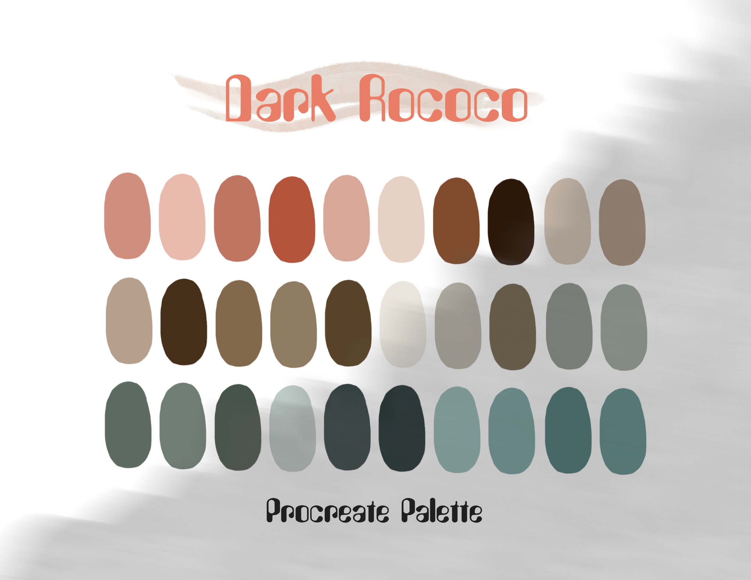 Rococo Procreate Color Palette Bundle, Procreate Swatches, iPad Digital ...