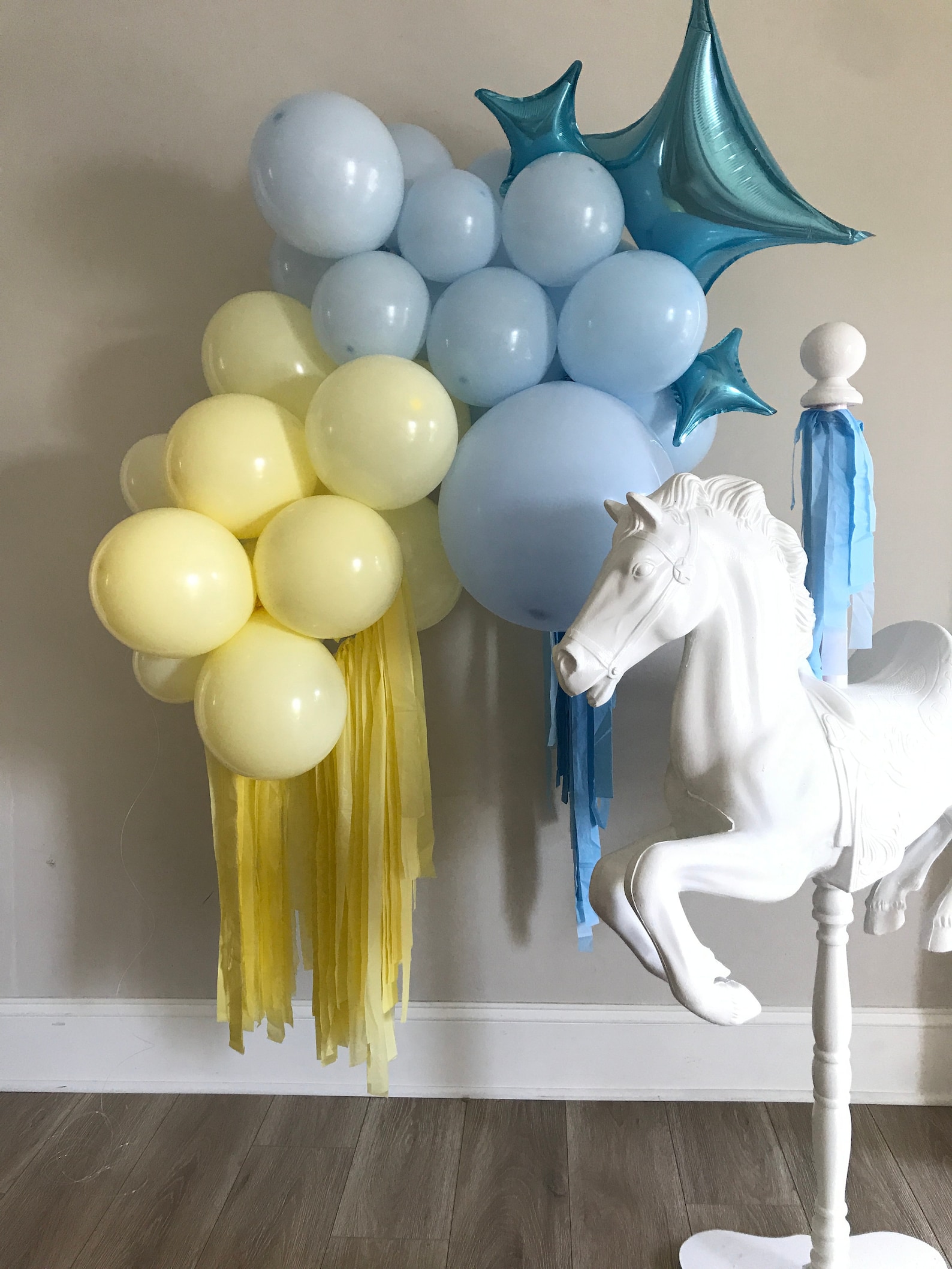 Balloon Cluster Balloon Garland Fringe Backdrop Plastic Streamers Party ...