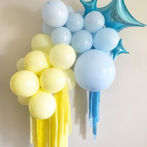 Balloon Cluster Balloon Garland Fringe Backdrop Plastic Streamers Party ...
