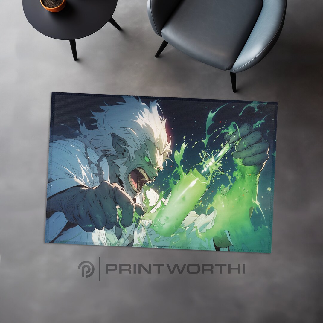 Jinrou werewolf Mad Scientist Anime Rug Monster Hunter - Etsy