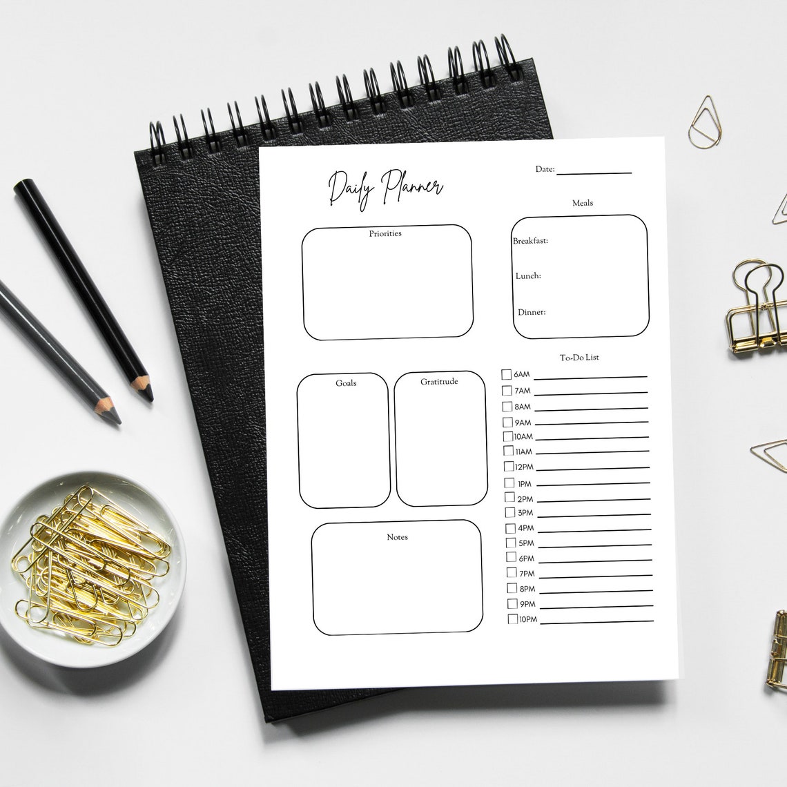 Daily Planner Printable to Do List - Etsy