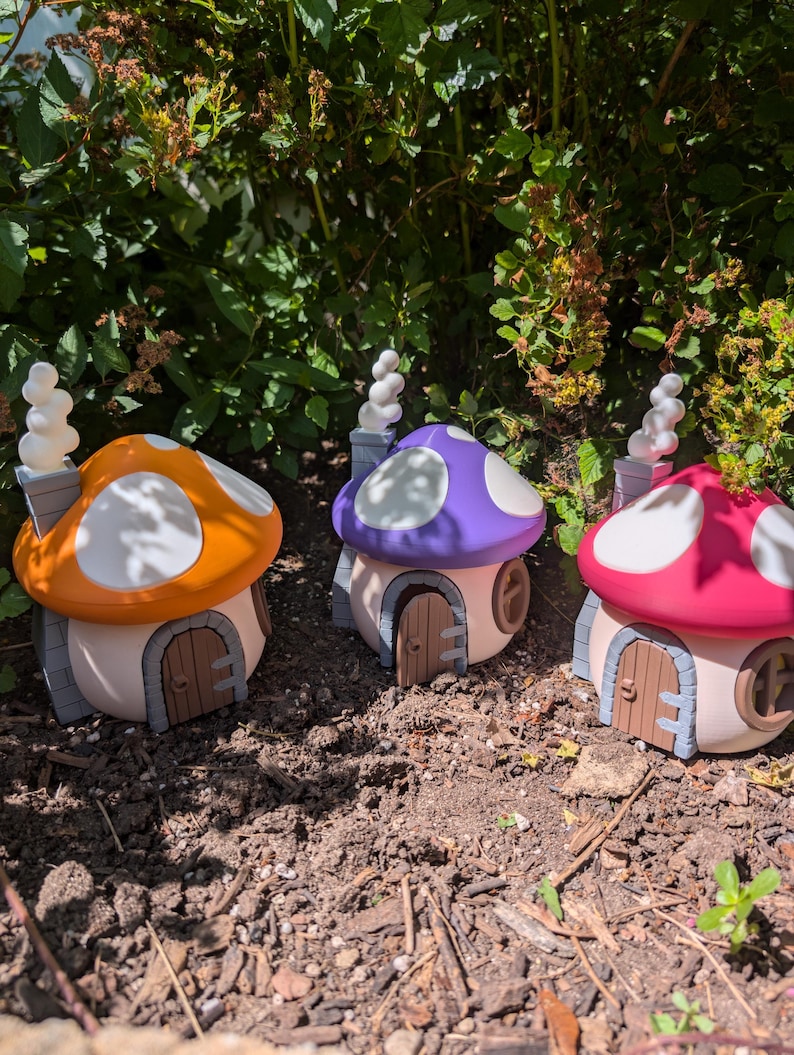 Mini Mushroom Houses | Fairy Garden House | Toad House - Etsy