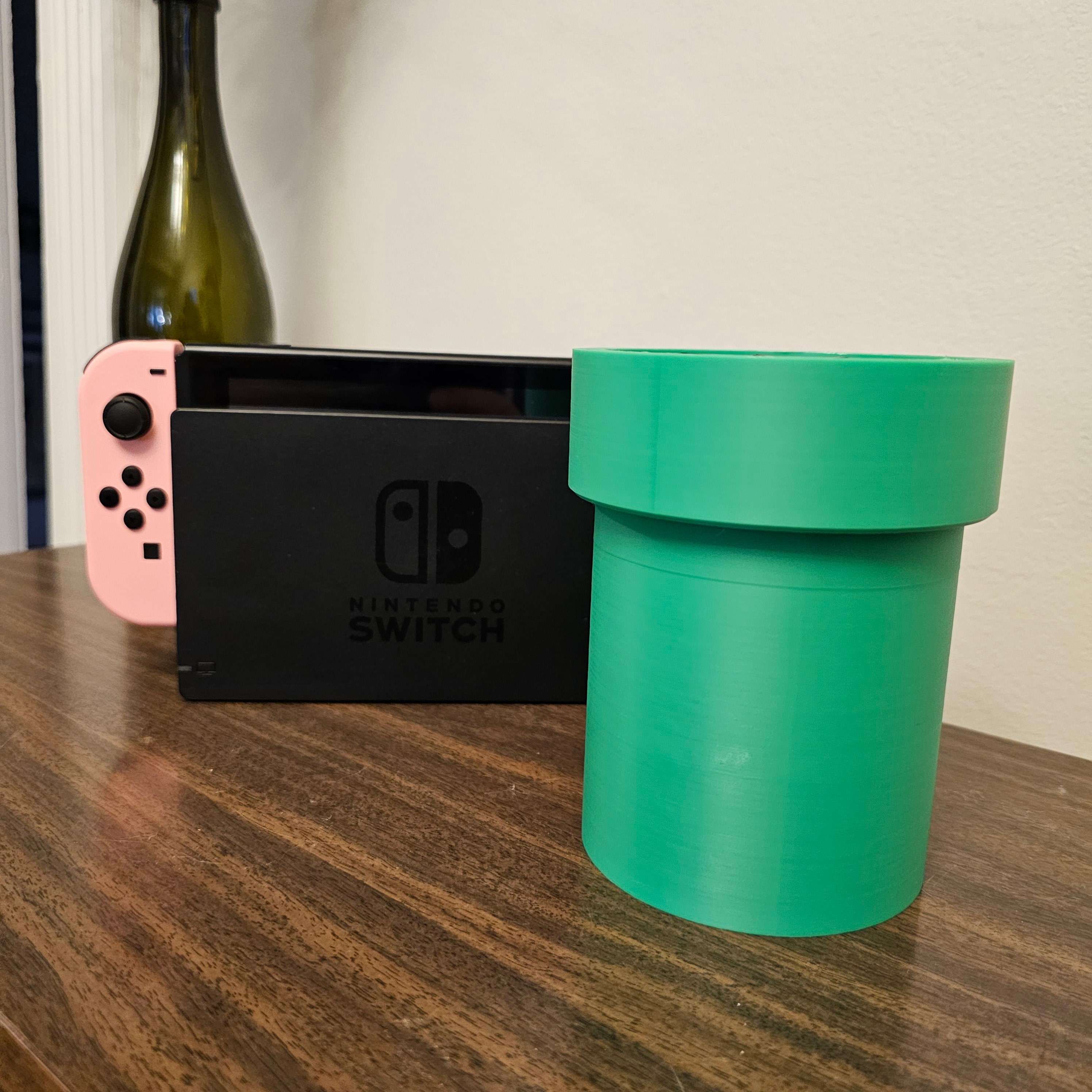 Warp Pipe Spinning Nintendo Switch Video Game Storage - Super Mario ...