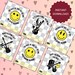 Rock and Roll Smiley Face Classroom Valentine’s Day Cards - PRINTABLE ...