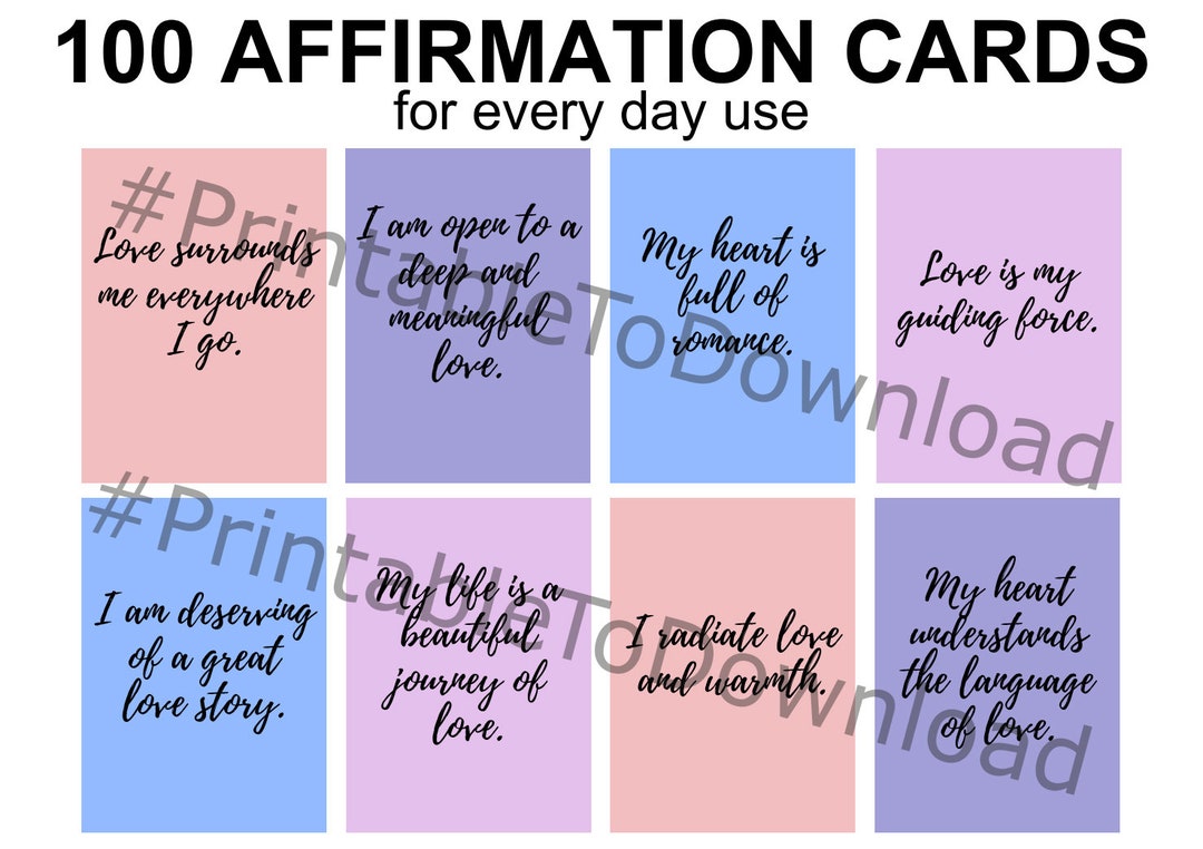 Empowering Affirmation Cards – Inspirational, Uplifting, and Personal ...