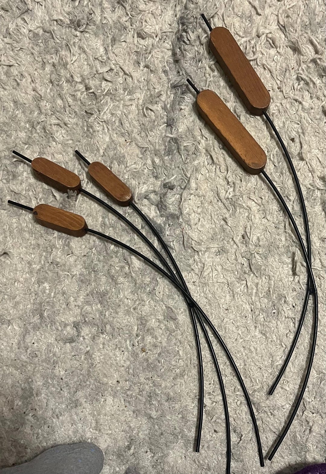 Vintage Wood and Metal Cattail Wall Decor - Etsy