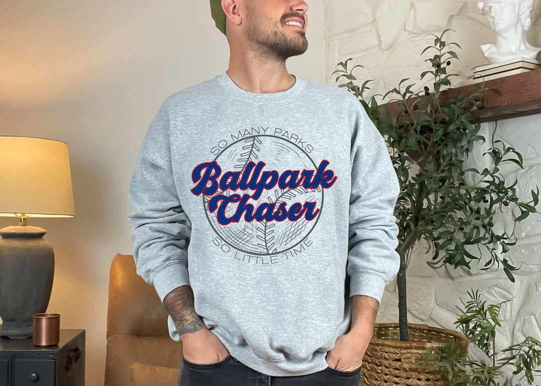 Vibrant Wander Tees Ballpark Chaser so Many Parks Grey Baseball ...