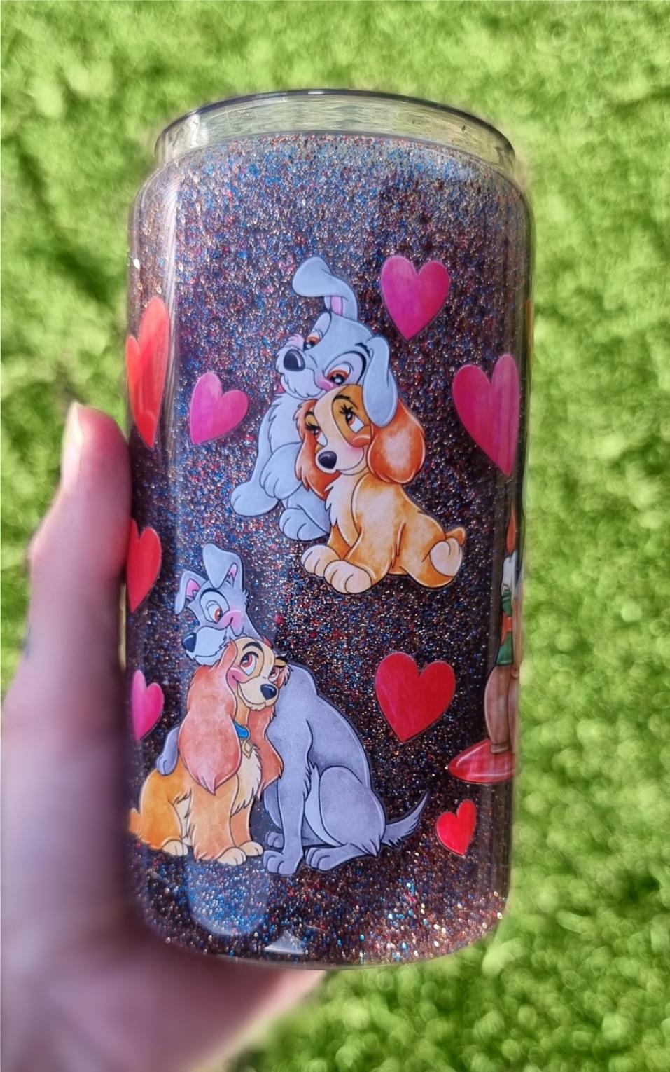 16 oz Snow Globe Glass Tumbler