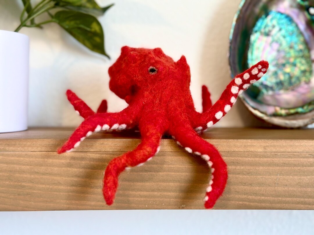 Needle Felt Octopus Sculpture - Etsy
