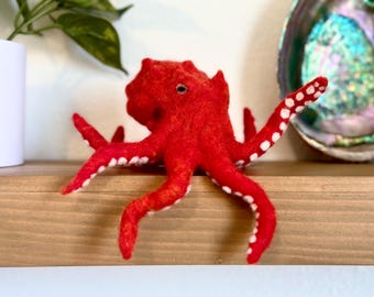 Needle Felted Octopus, Needle Felted Animal, Ocean Life Gift, Unique ...