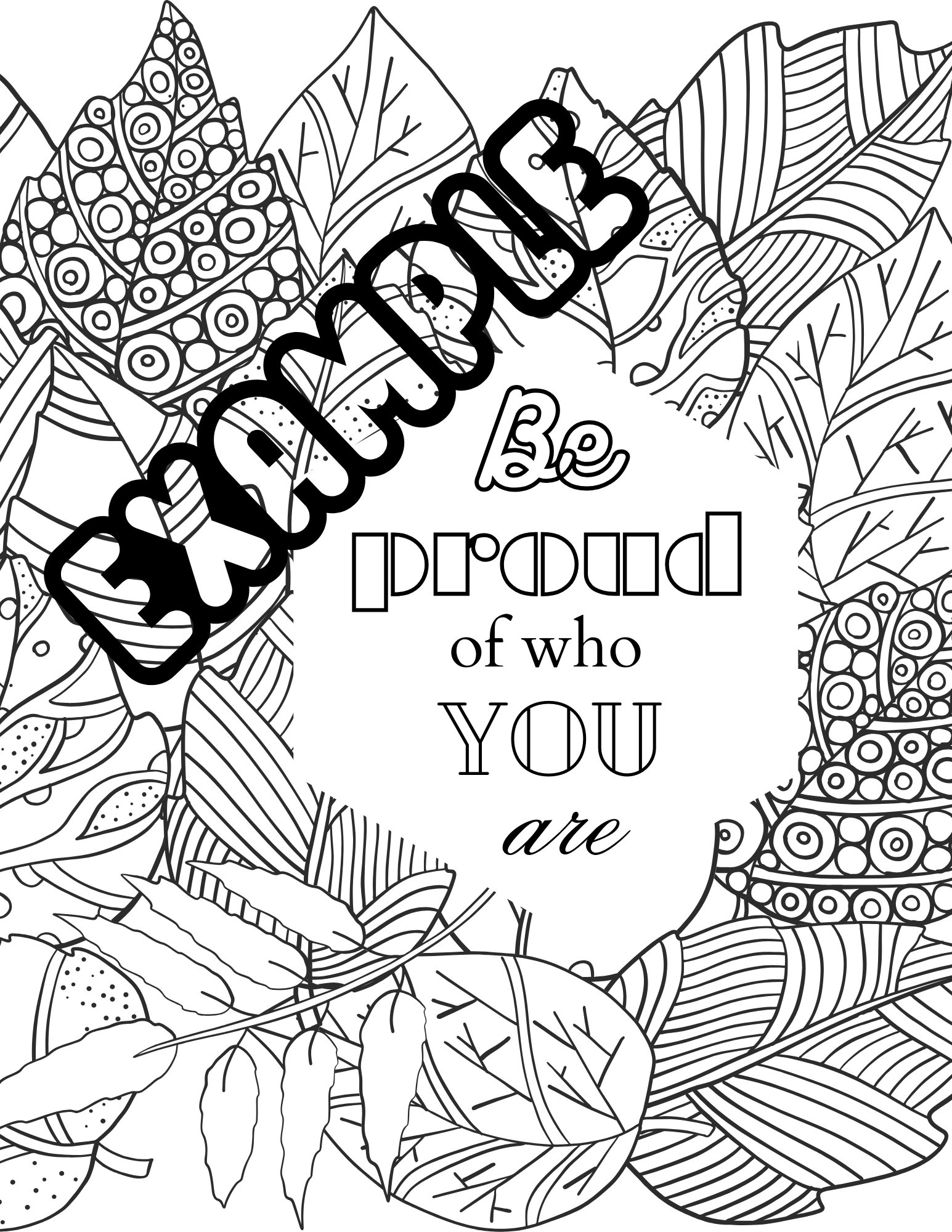 Coloring Positive Quotes - Etsy