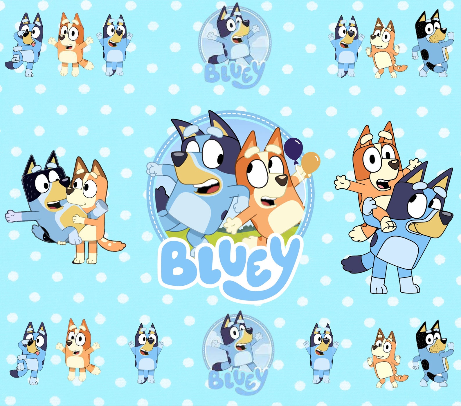 Bluey Tumbler Wrap, 20oz Skinny Tumbler Wrap, 20 Oz Tumbler Png ...