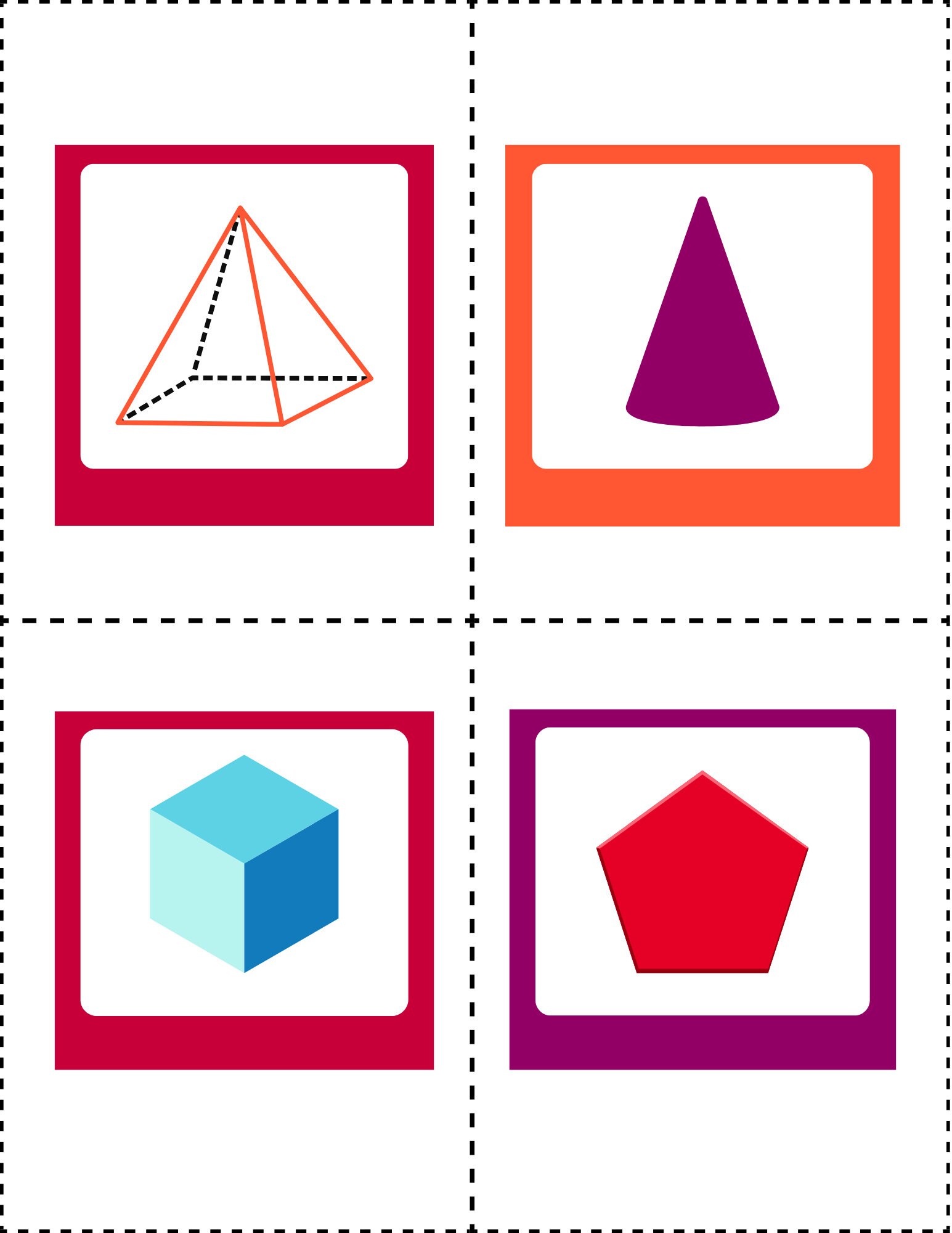 Arabic Shapes Flashcards 16 Cards Engaging Educational Ideas Included ...