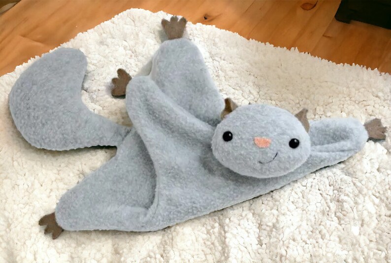 Flying Squirrel Stuffy Cuddle Sewing Pattern, Digital Download, Simple ...