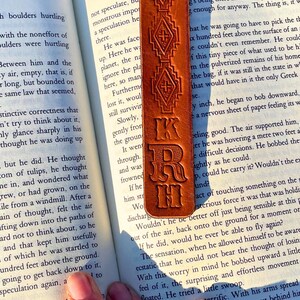 Monogram Bookmark Western Bookmark Initial Bookmark Custom Bookmark ...