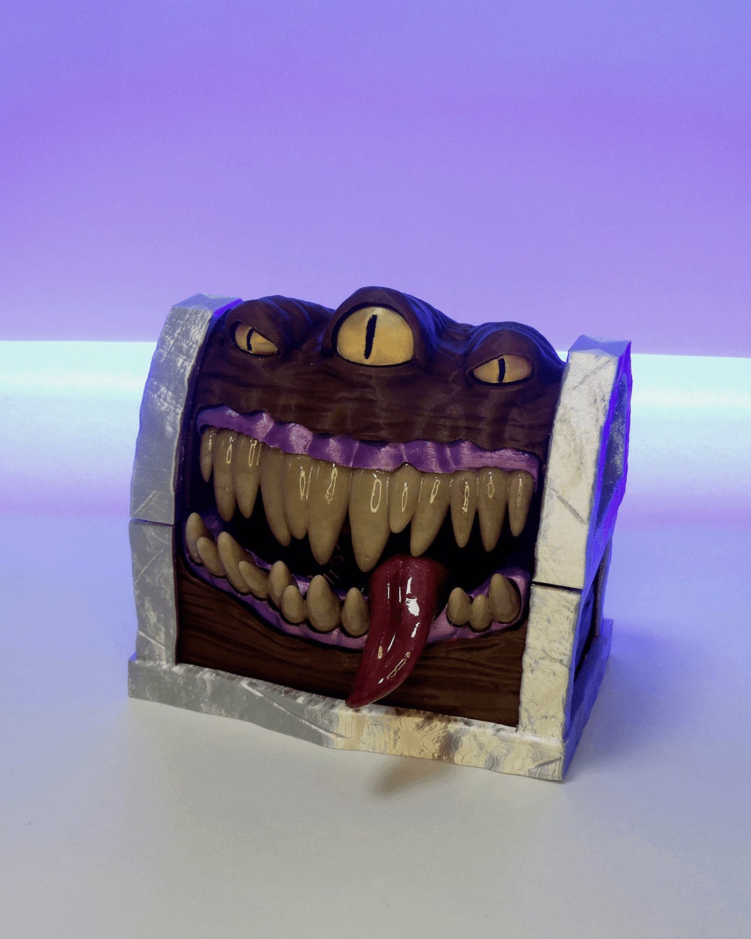 3D Printed Unpainted Resin Mimic Box - Etsy