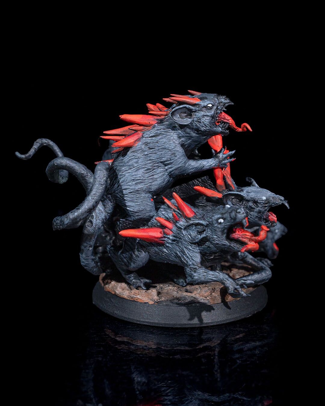 3D Printed Unpainted Resin Rat Swarm - Etsy