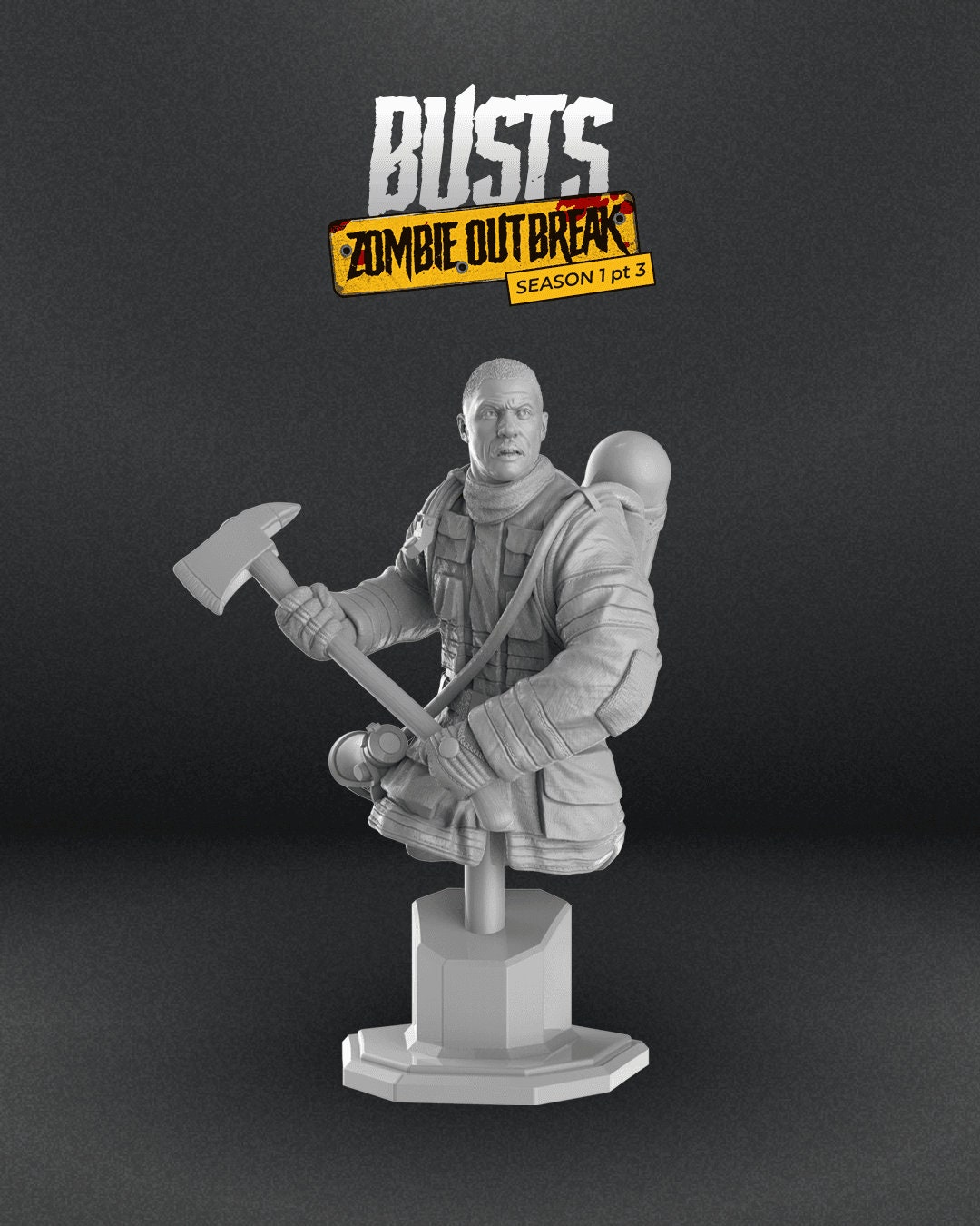 3D Printed Unpainted Resin Zombie Outbreak Season I Part III - Etsy