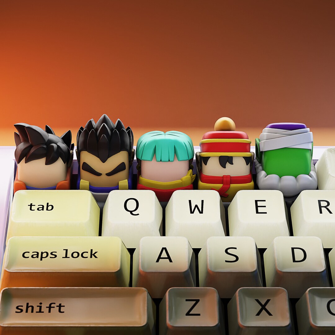 Unpainted Dbz Key Caps Vol I Dragon Ball - Etsy