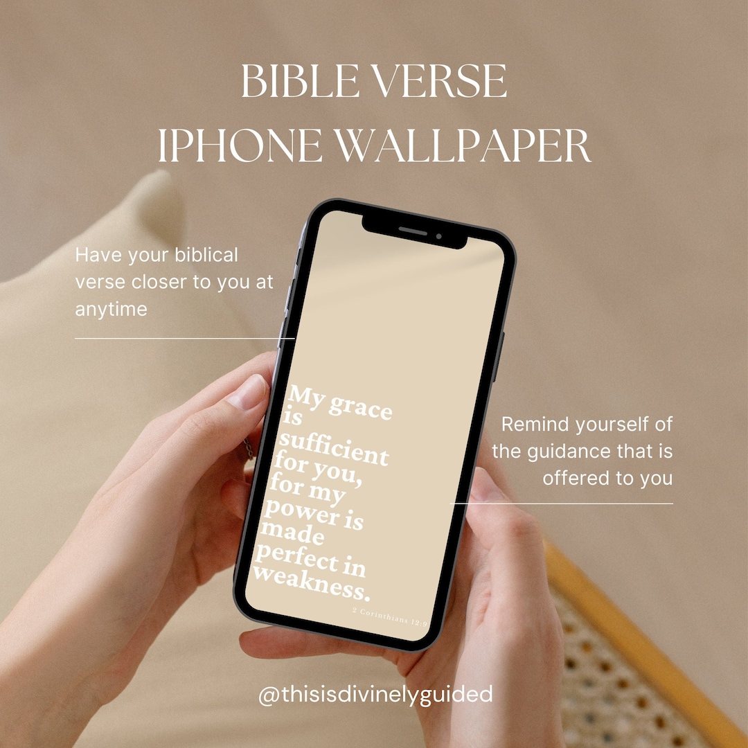 Bible Verse Phone Wallpaper Phone Background Digital Download Natural ...