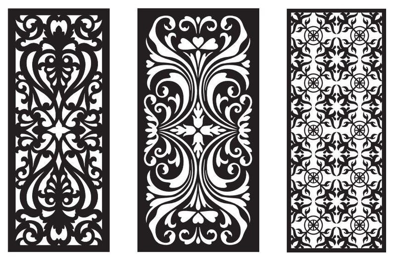 Laser Engraving Scroll Work Design – Customizable PDF File | Decorative ...