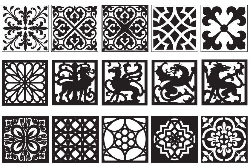 Laser Engraving Scroll Work Design – Customizable PDF File | Decorative ...