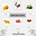 30 Fruits Flashcards Flashcards for Kids Montessori Cards Educational ...