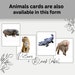 100 Animal Flash Cards Printable Montessori Cards Pre-school Cards Farm ...