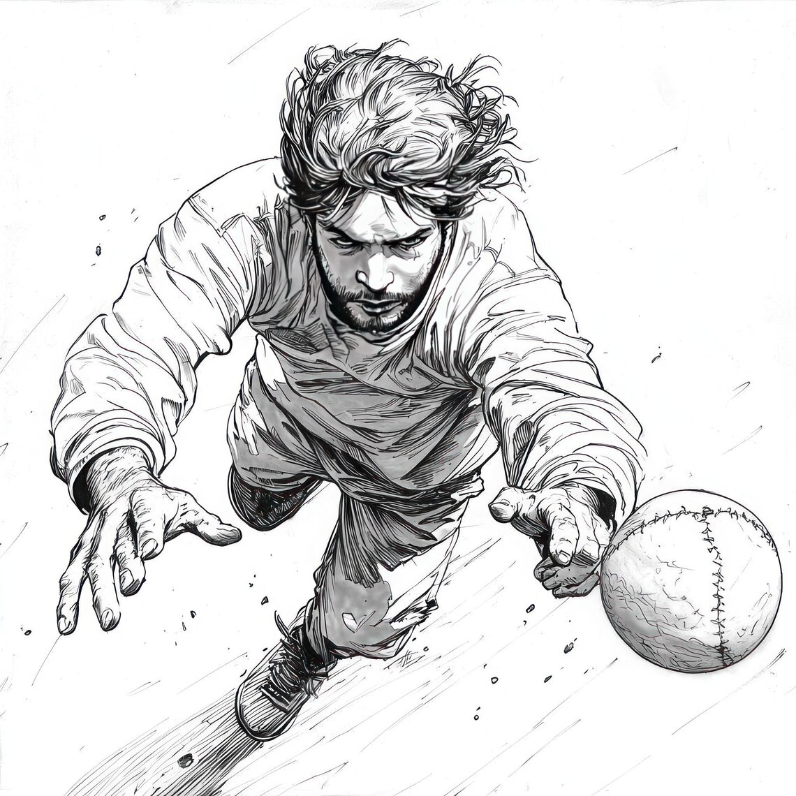 100 Pages Dodgeball Coloring Book PDF for Kids and Adults Ideal Gift ...