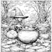 100 Pages Halloween Magic Potions and Cauldrons Coloring Book PDF for ...