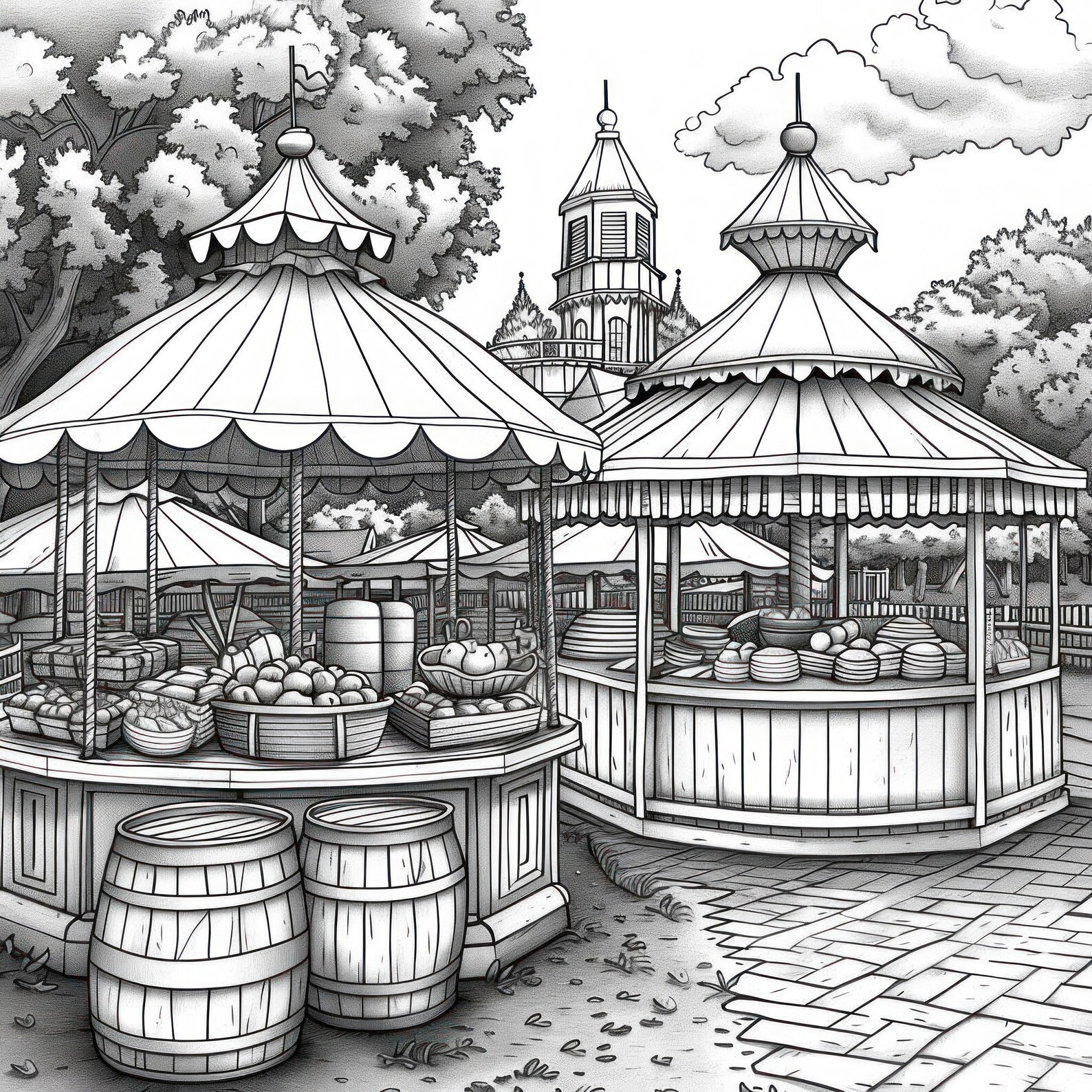 100 Spring Coloring Festivals Pages Book Digital PDF Coloring Pages for ...