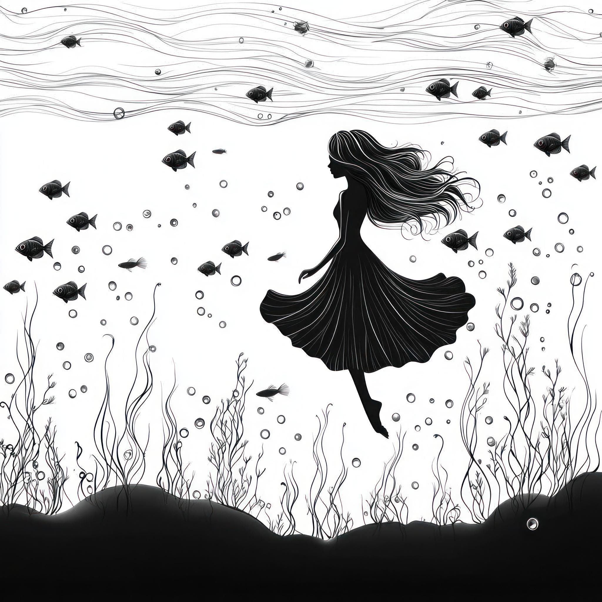 Ocean Fairies Coloring Book: 100 Page Fantasy Art (digital PDF) - Etsy