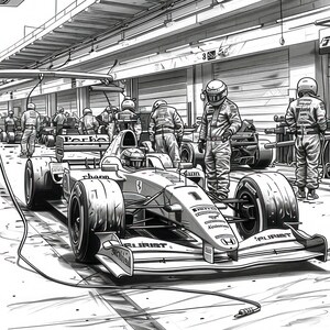 F1 Coloring Cars Book PDF: 100 Pages of Iconic Team Liveries, Printable ...