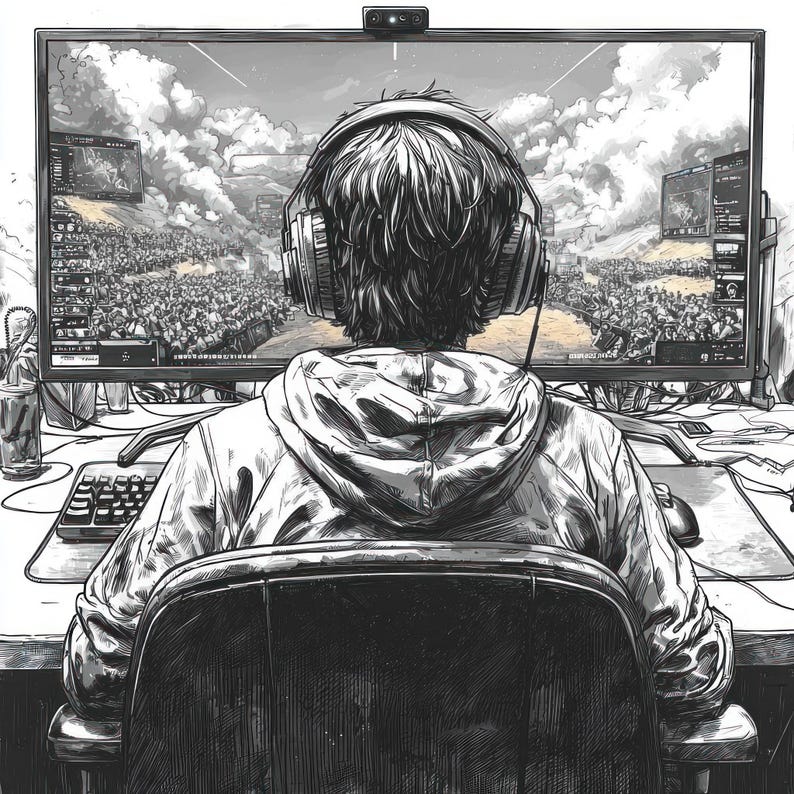 100 Gaming Pages Digital Coloring Book PDF, Perfect Gift, Fun Activity ...