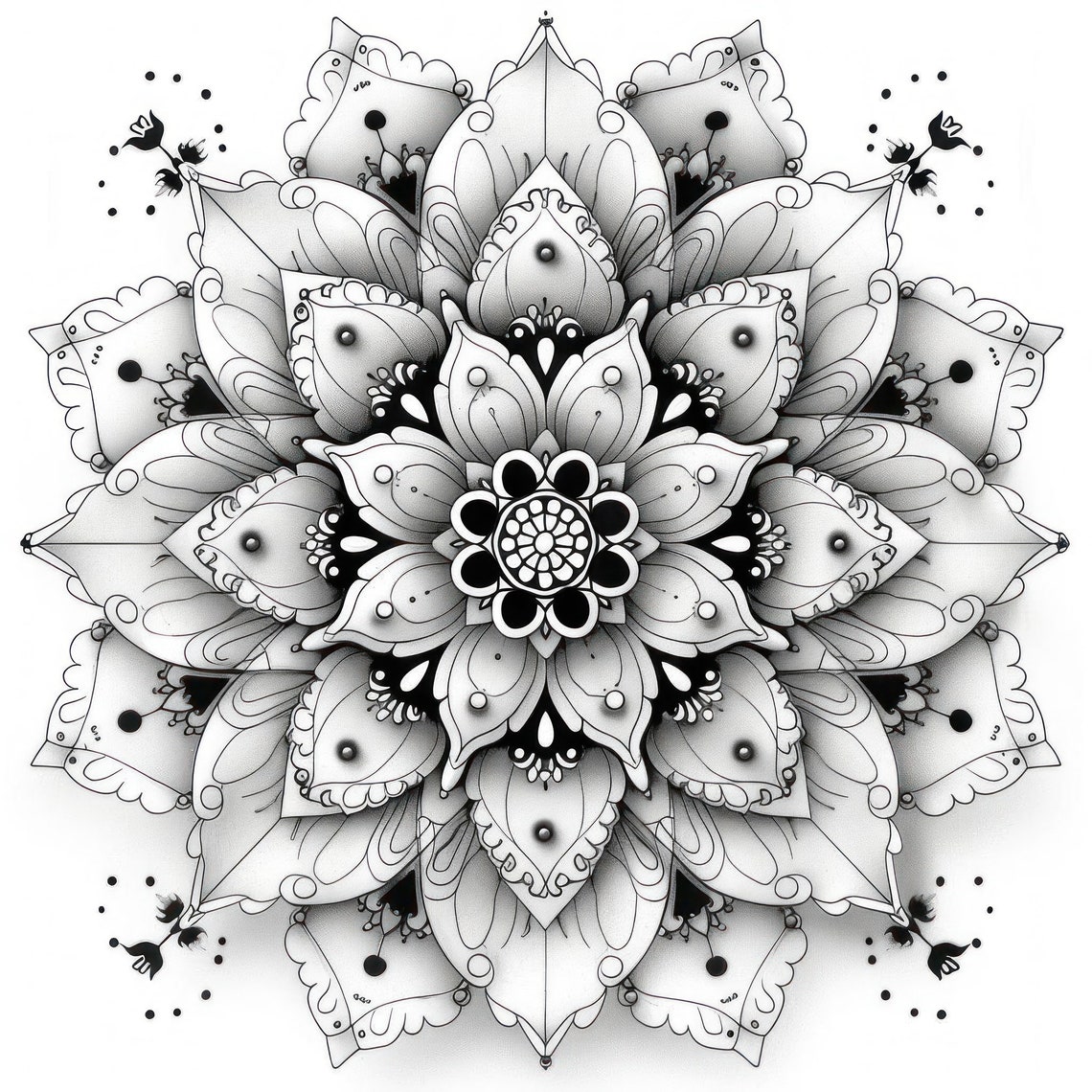 100 Stress Relief Patterns Pages Digital Coloring Book Adult and Kids ...