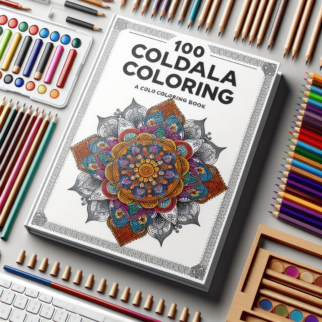 100 Pages Digital Mandala Coloring Book PDF for Kids and Adults - Ideal ...
