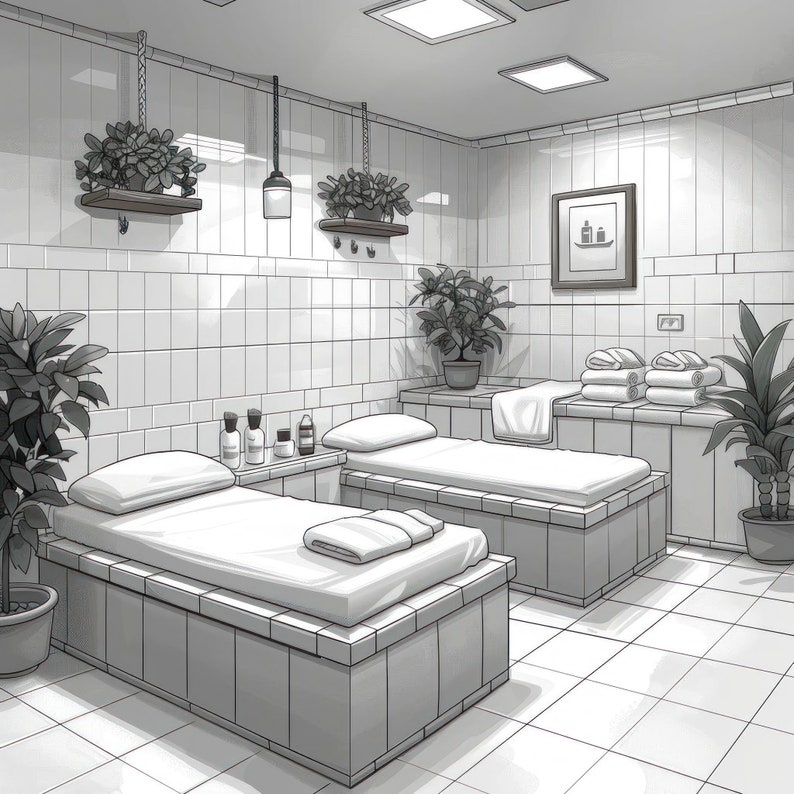 100 Pages Spa Day Skincare Coloring Book PDF for Kids and Adults ...