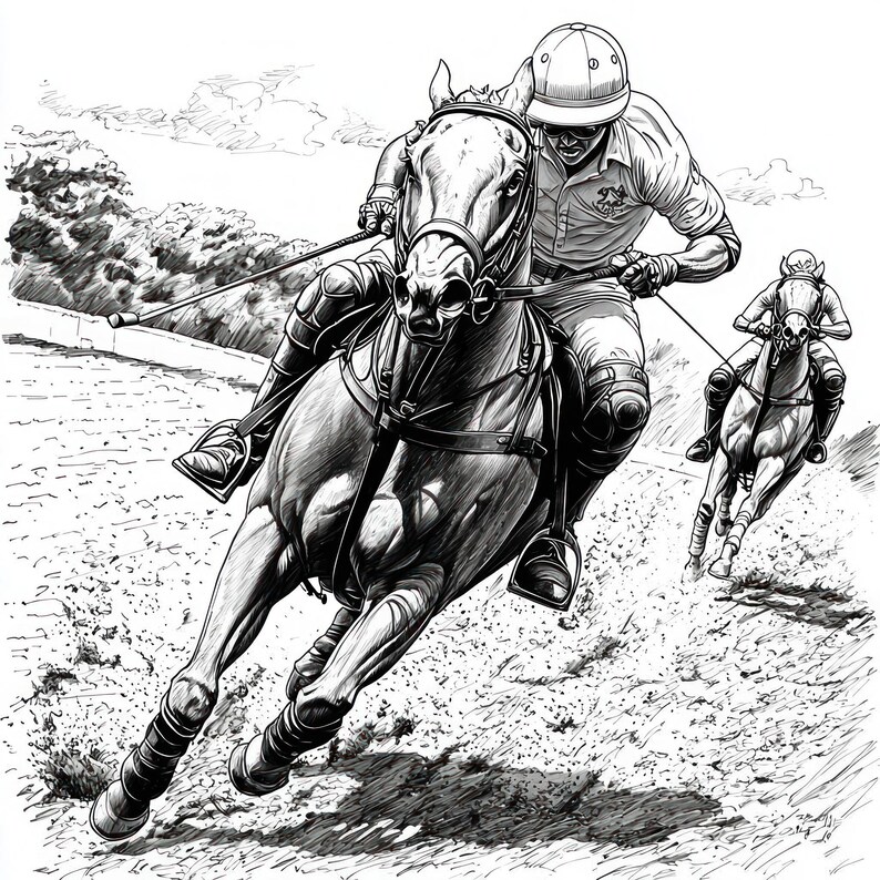 100 Polo Page Digital Coloring Book PDF for Kids and Adults | Fun ...