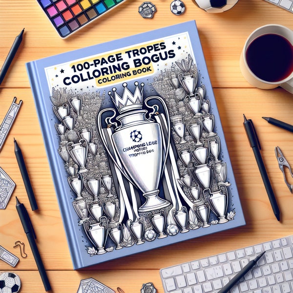 Champions League Coloring Book - Etsy